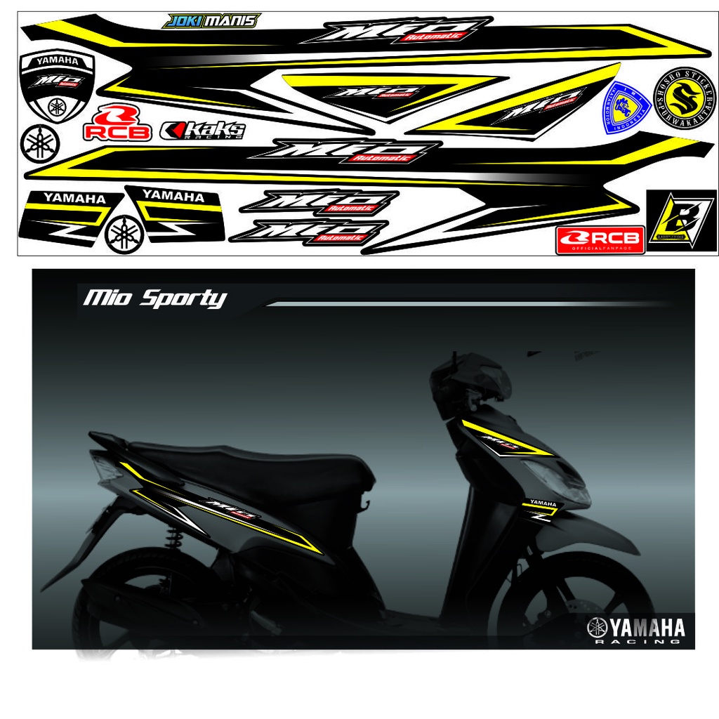 Lis// ART CUSTOM Variation YAMAHA MIO SPORTY STICKER/STRIPING CUSTOM ...