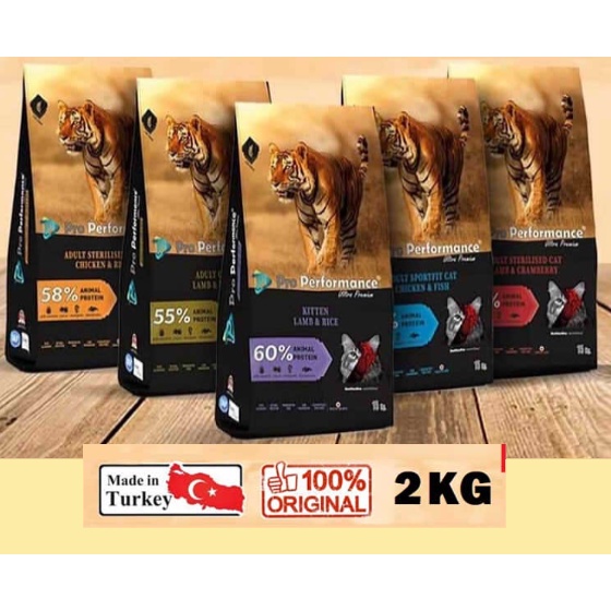 Pro Performance Ultra Premium Cat Food 2kg Makanan Kucing 猫粮 | Shopee ...