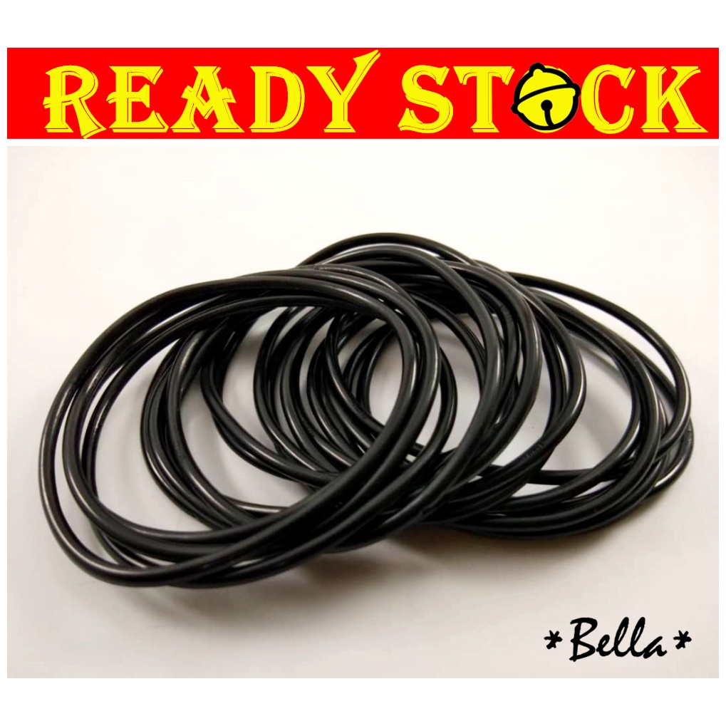 B-20 🇲🇾Round Rubber Bands For hand Round Silicone Rubber Bands Gelang ...