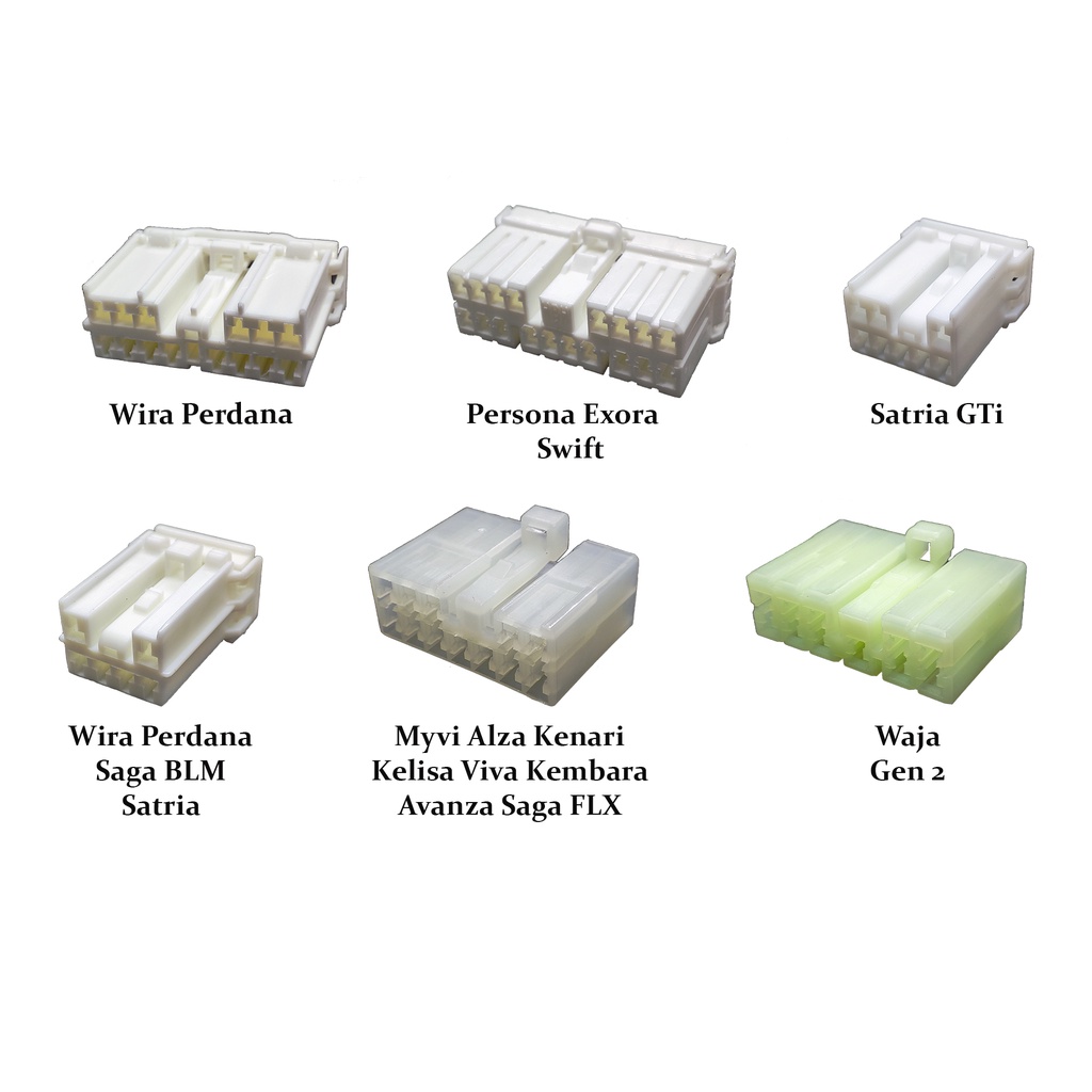 Power Window Main / Single Switch Socket Connector Proton Perodua ...