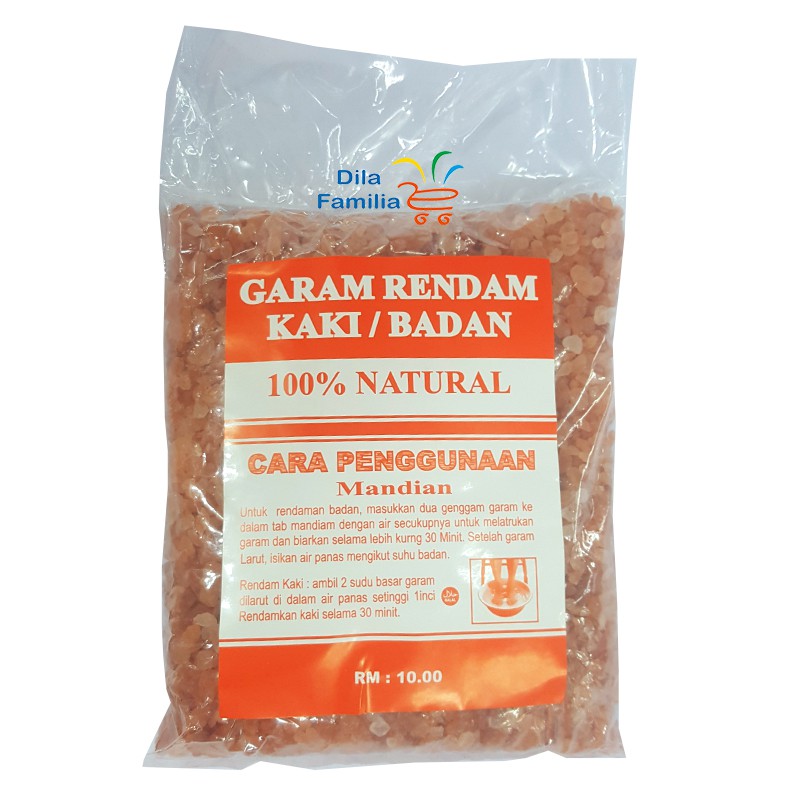 Garam Bukit Semulajadi Rendam Kaki Badan Kasar Halus Batu 800gm ...