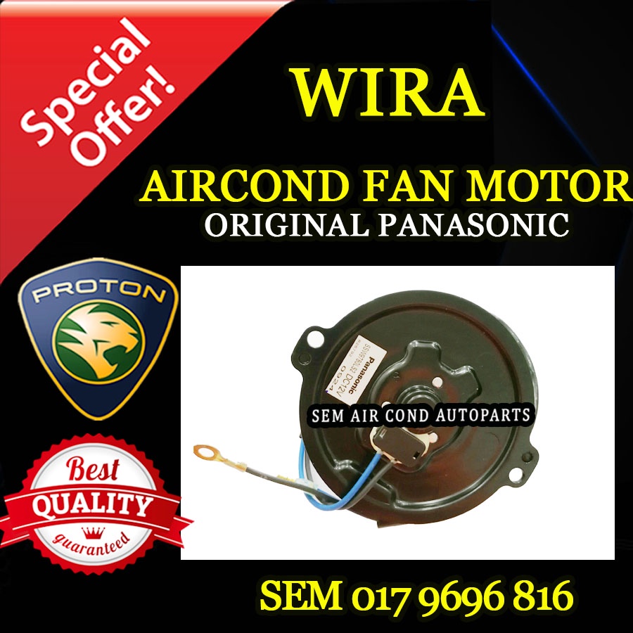 PROTON WIRA SANDEN TYPE ORIGINAL PANASONIC AIRCOND CONDENSER FAN MOTOR ...