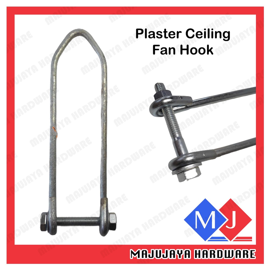 Fan Hook Ceiling Fan Hook Kipas Ceiling U-Type Hook Bolt Nut Cangkuk ...