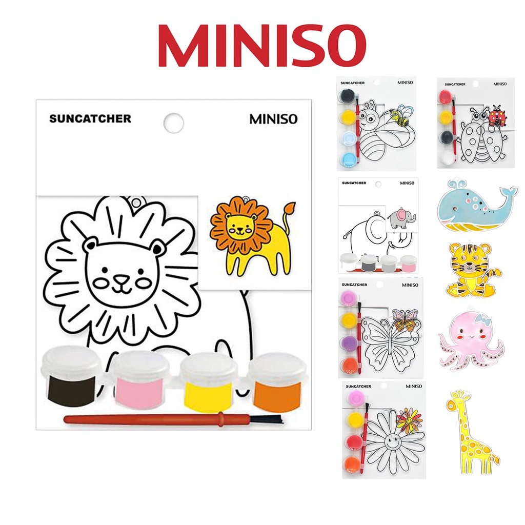 MINISO Animals Coloring Suncatcher ( Various design ) | Shopee Malaysia
