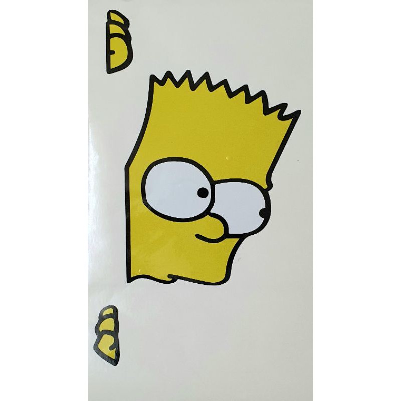 SIMPSON PEEKING MIRROR STICKER,STICKER CERMIN,STICKER TINGKAP | Shopee ...