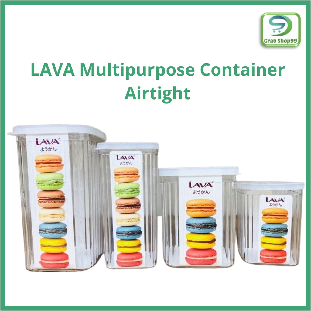 LAVA Multipurpose Food Container Stackable Airtight | Shopee Malaysia