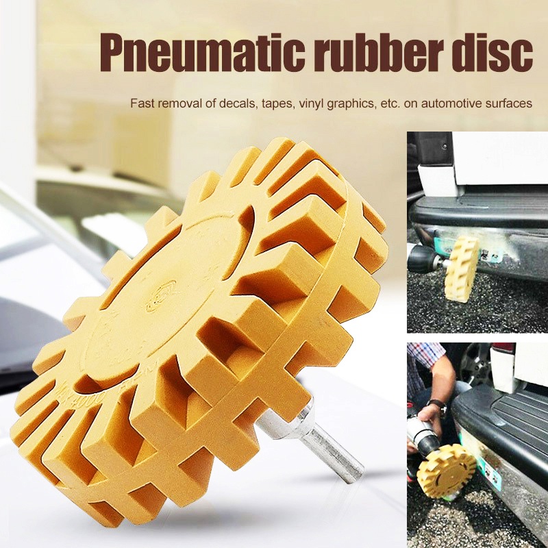 4Inch 20/25mm Car Pneumatic Rubber Eraser Wheel Pad Rubber Disk Decal ...