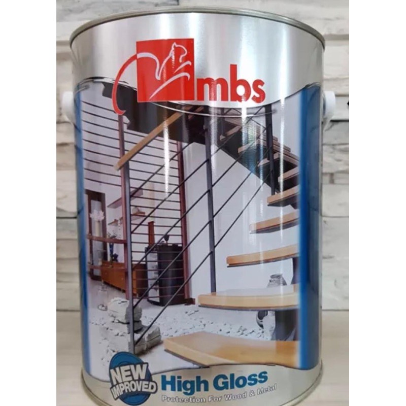 MBS High Gloss 1L # wood & metal # cat minyak | Shopee Malaysia