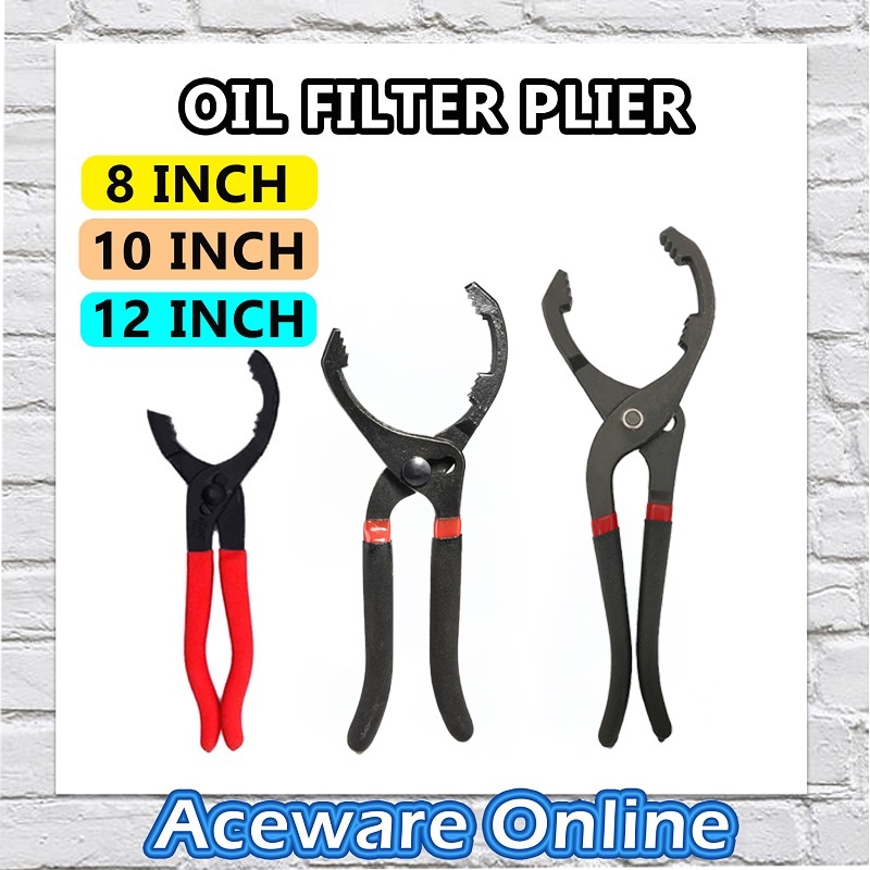 8 INCH / 9 INCH / 12 INCH Adjustable Oil Filter Plier Oil Filter Wrench ...