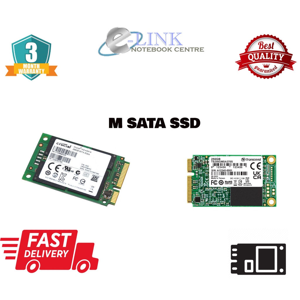 (NEW)(MIX BRAND)INTERNAL SSD MSATA SOLID STATE DRIVE 128GB- 256GB | Shopee Malaysia
