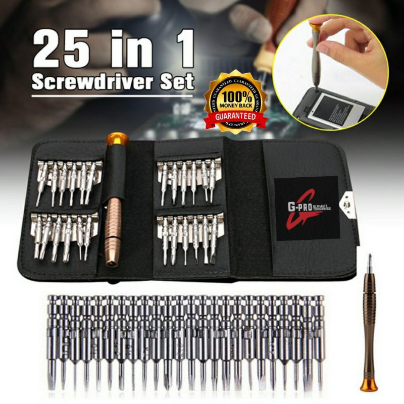 GPRO 25 in 1 Screwdriver Set Mini Precision Tool Screw for PC, Glasses ...