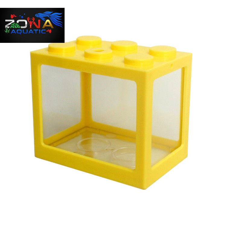 READY STOCK | MINI AQUARIUM BETTA FISH TANK | MINI TANK | LEGO BLOCK ...