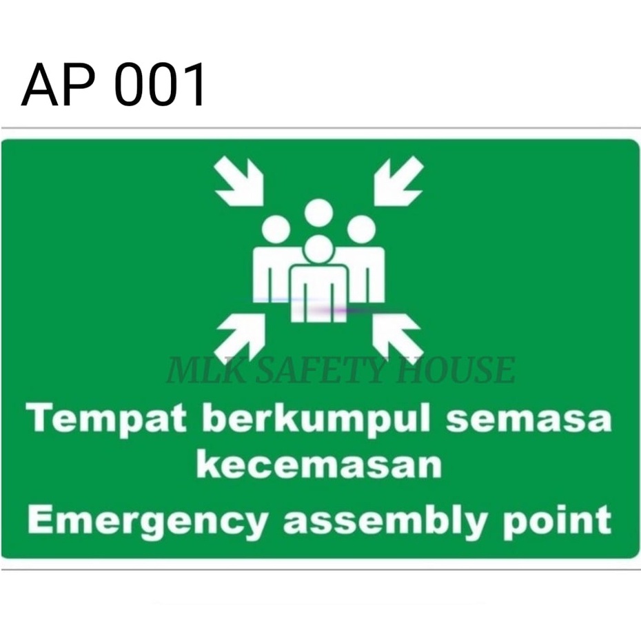 EMERGENCY ASSEMBLY POINT/ TEMPAT BERKUMPUL SEMASA KECEMASAN - Acrylic ...