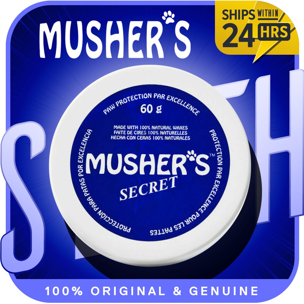 Musher's Secret Dog Paw Wax 60g / 2.1oz - All Season Pet Paw Protection ...