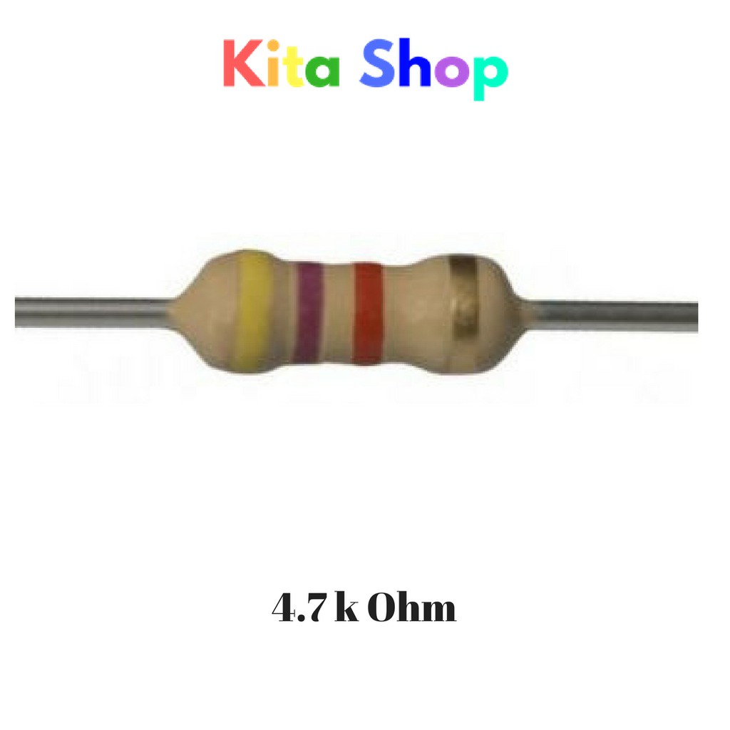 Resistor 4.7k Ohm (Carbon - 0.25W) | Shopee Malaysia