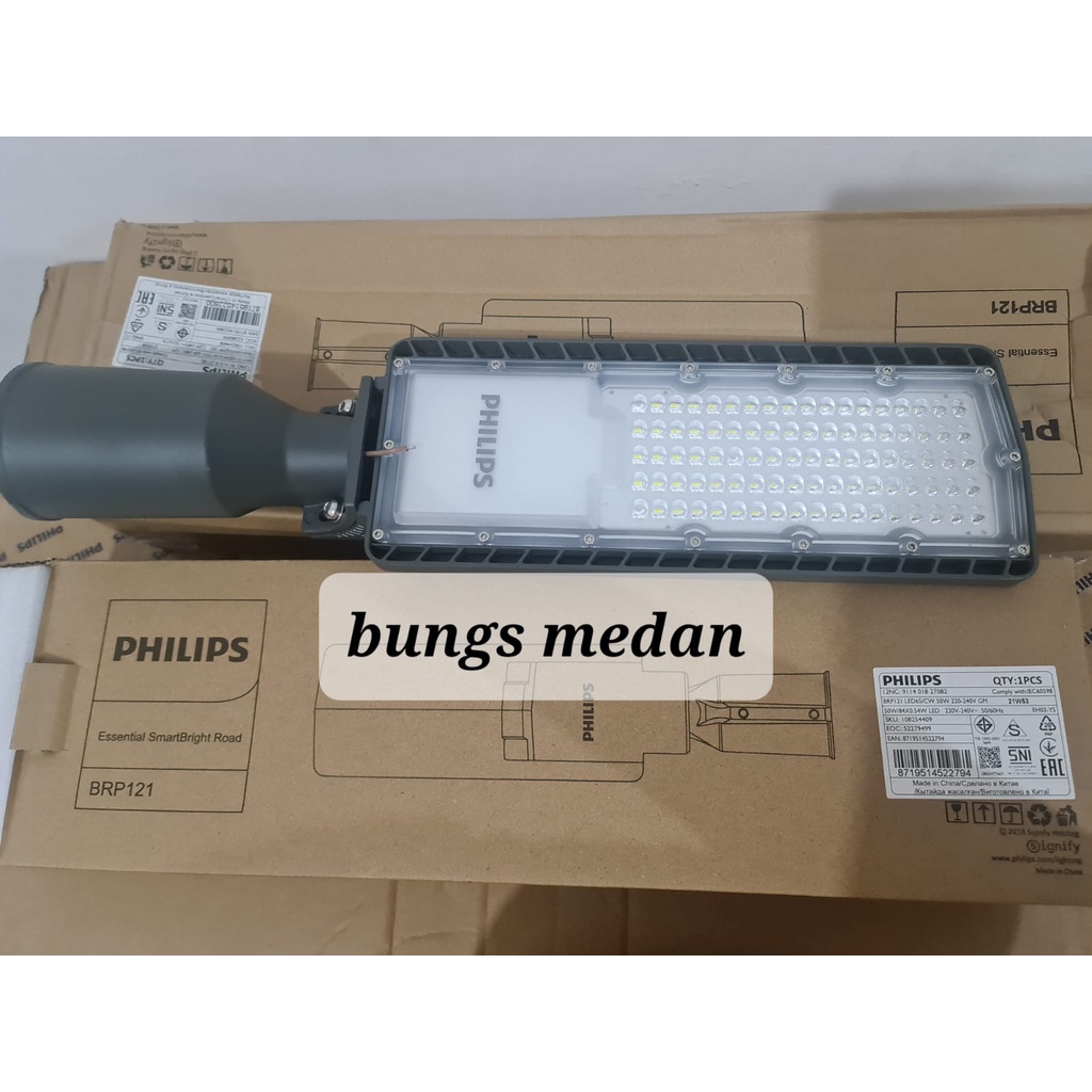 PUTIH Philips BRP121 LED STREET LIGHT 50W 50Watt 50 Watt IP66 WHITE PJU ...