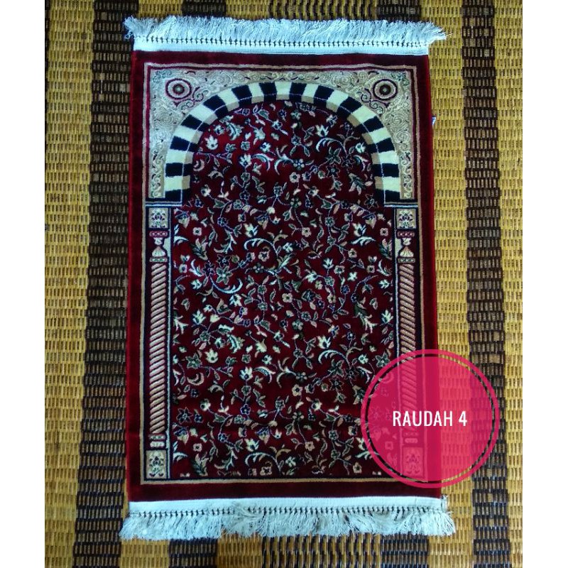 PREMIUM KARPET SEJADAH RAUDAH RAUDHAH MASJID NABAWI TEBAL | Shopee Malaysia