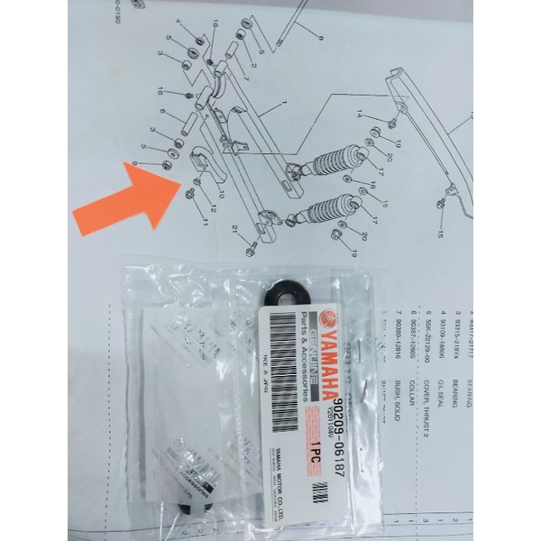 skru getah rantai rxz original | Shopee Malaysia