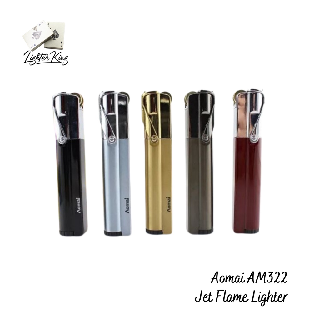 Ready Stock : Aomai AM322 Jet Flame Lighter / Butane Gas / Portable ...