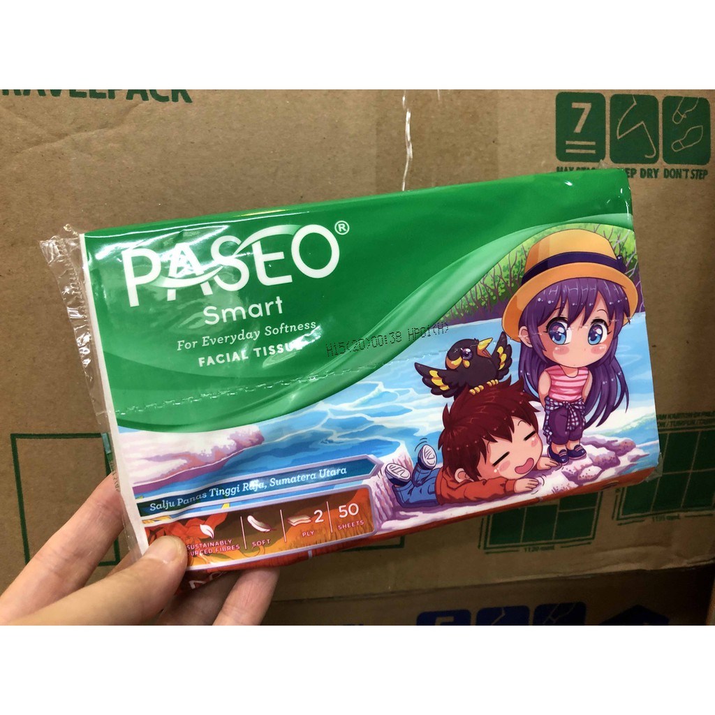 Paseo Smart Travel Tissue Pack 50 Sheets Ready (25 Packs) | Shopee Malaysia