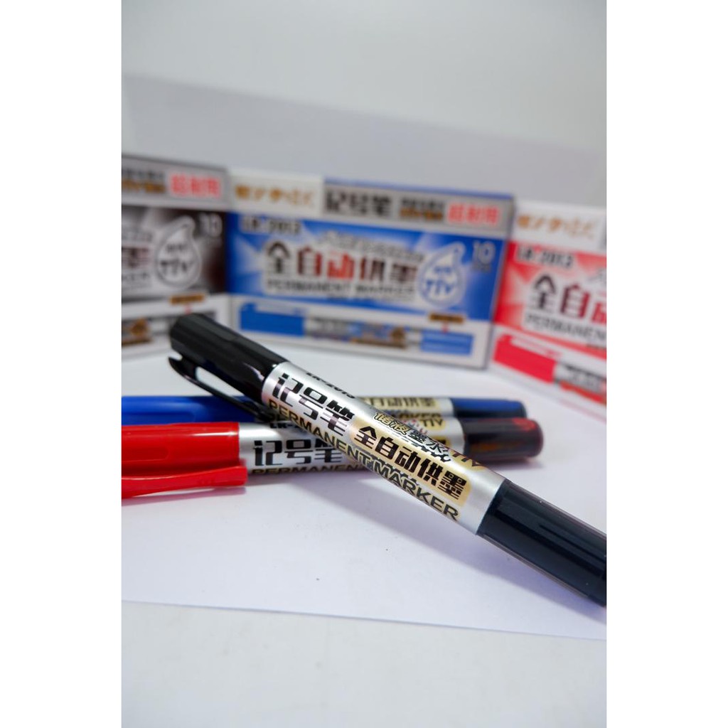 Ready Stock 🔥🔥Permanent Marker Pen/ Red Marker/ Blue Marker/ Black ...