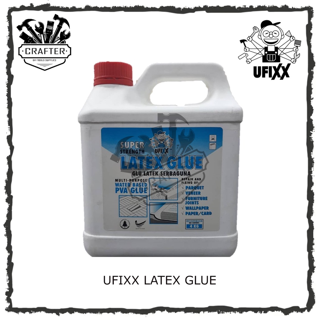 Ufixx Latex Glue/White Glue/ Craft Glue/ PVA Glue / Wallpaper Glue/ Glu ...