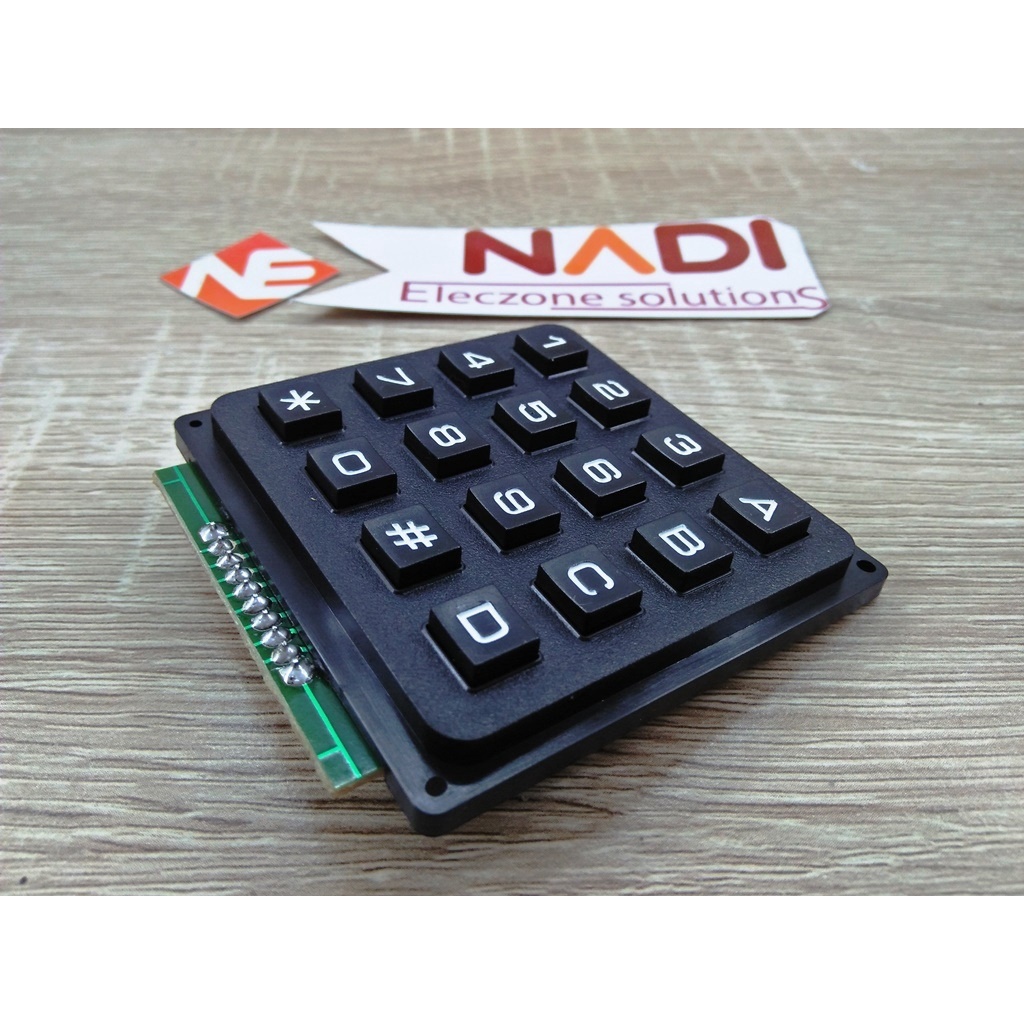 SOLDERED Keypad Matrix 4x4 Black 16 Key Button Switch Keyboard Arduino PIC | Shopee Malaysia