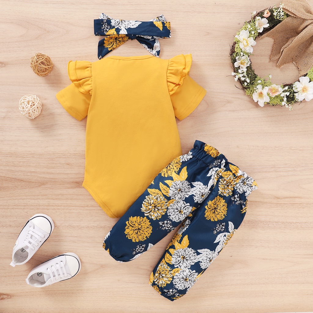 MIK* Newborn Baby Girls Clothing Set Infants Baby Girl Short Sleeve ...