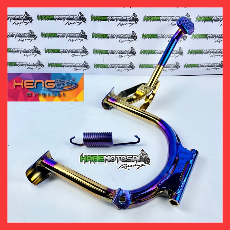 🏁 DOUBLE MAIN STAND NVX V1 V2 / NMAX V2 TITANIUM 🏁 ORIGINAL HENG ...