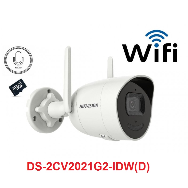 Hikvision DS-2CV2021G2-IDW(D) 2MP Wireless Outdoor Bullet Netwok Camera ...