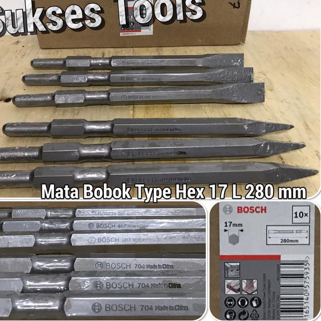 Bosch Hex 17 Flat Point Chiesel Concrete Brick Drill Bit | Shopee Malaysia