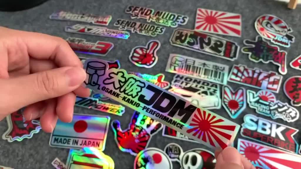 JDM Motorcycle Sticker Yoshimura Reflective Helmet Decal Osaka ...