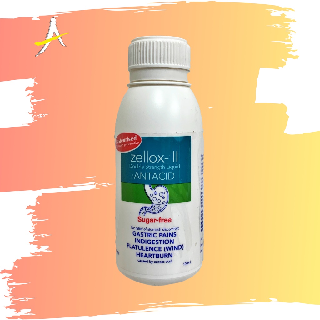 Hoe Zellox-II Double Strength Liquid Antacid 100ml | Shopee Malaysia