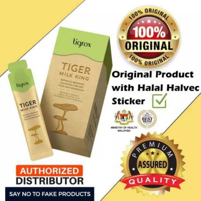Tigrox Tiger Milk King (Minuman Botani Cendawan) 100%Original with ...