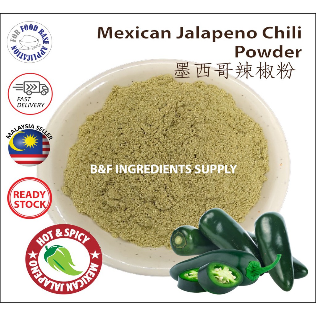 Jalapeno Chili Powder Mexican 墨西哥辣椒粉 Serbuk Jalapeno Cili| Green Chili ...