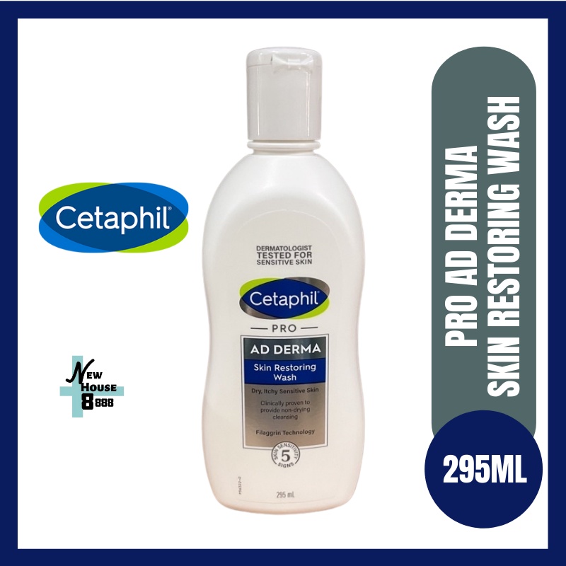 [NEW PACKING] Cetaphil Pro Ad Derma Skin Restoring Wash Body 295ml ...