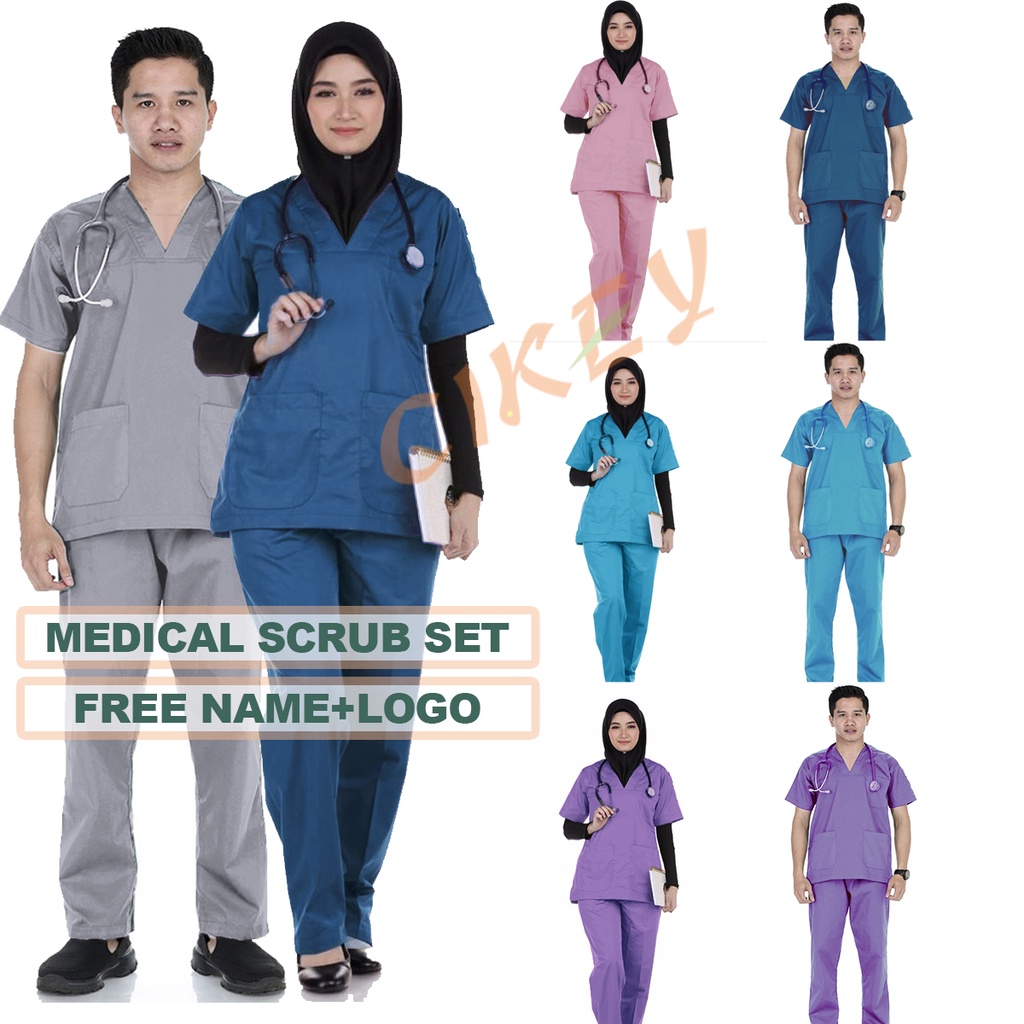🔥READY STOCK🔥 DOCTOR‘S SCRUB BAJU SCRUB MEDICAL SCRUB SUIT | Shopee ...