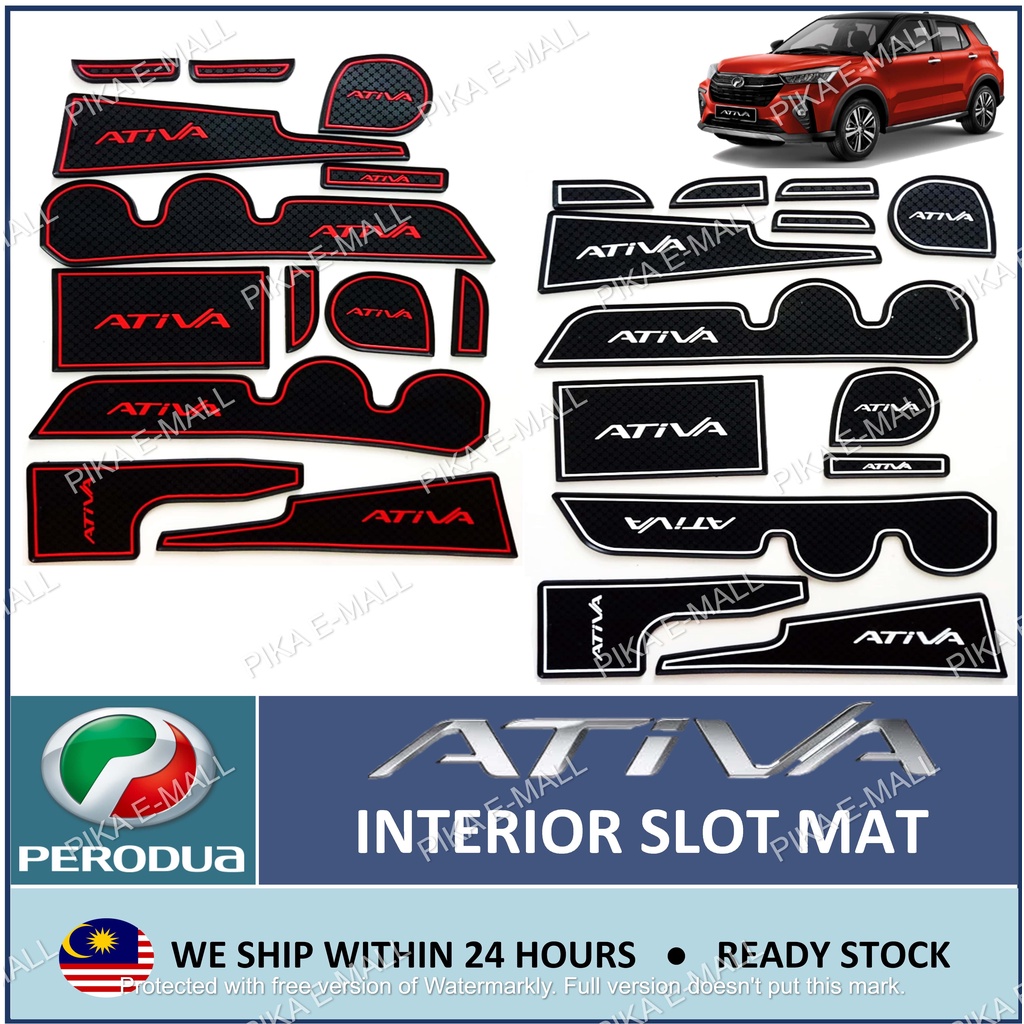 Perodua Ativa Car Interior Slot Mat with Glow in the Dark Feature ...