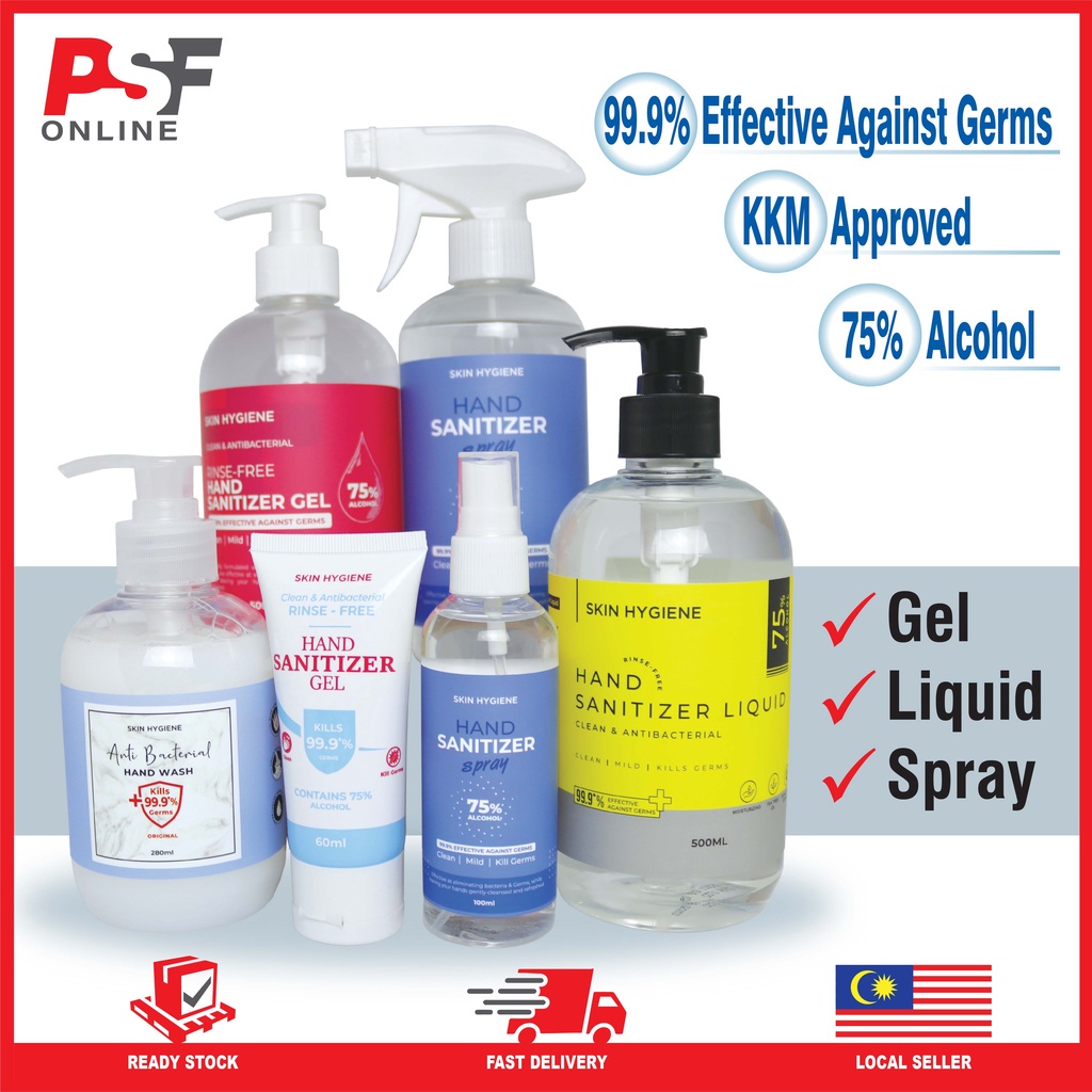 [Hand Sanitizer] 75% Alcohol Hand Sanitizers | Sanitizer Spray 100ml | Gel 500ml | Portable ...