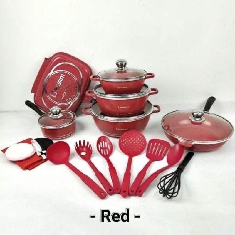 🔥READY MALAYSIA🔥 23pcs Dessini Italy Cooking Set | Shopee Malaysia