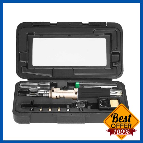 10 in 1 Professional Pen-style Butane Gas Soldering Iron Set 26ml ...