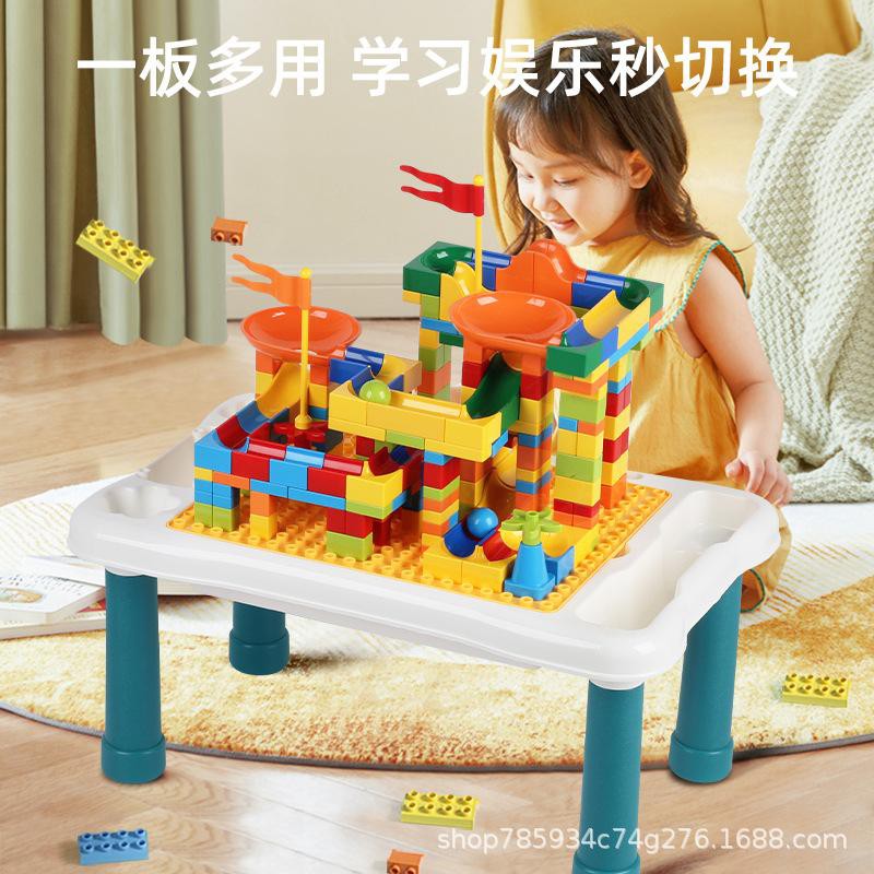 READY STOCK !!! Multi-Function Children Table Building Blocks Learning ...