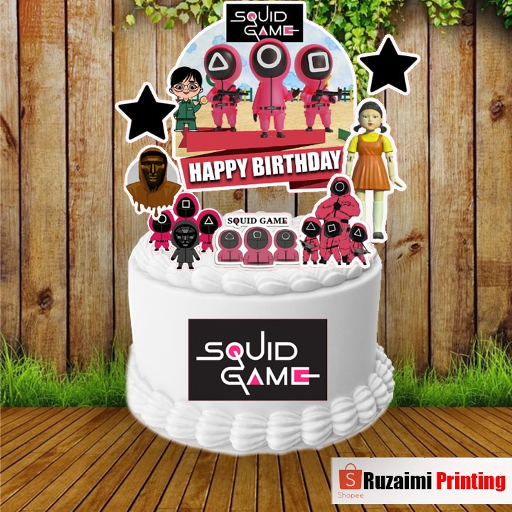 SQUID GAME CAKE TOPPER 003 | Shopee Malaysia