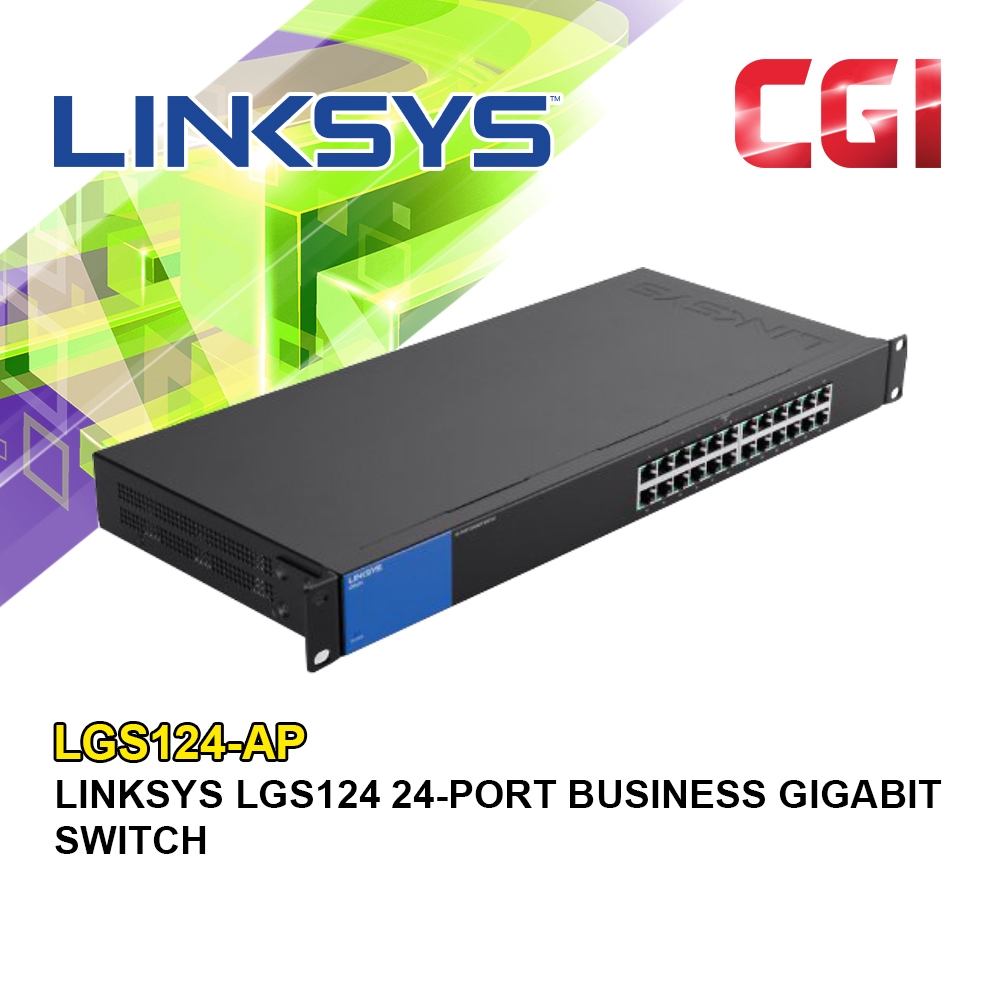 Linksys LGS124 24-Port Business Gigabit Switch (LGS124-AP) | Shopee ...
