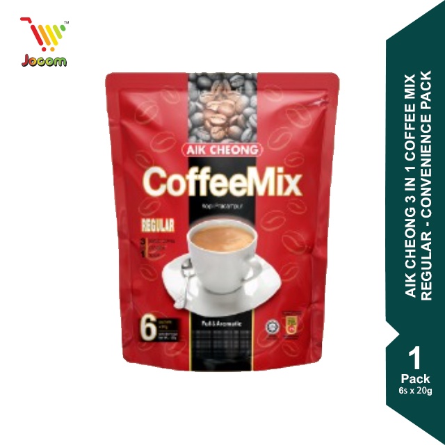 Aik Cheong 3 in 1 Coffee Mix Regular - Convenience Pack (6s x 20g) | Shopee Malaysia