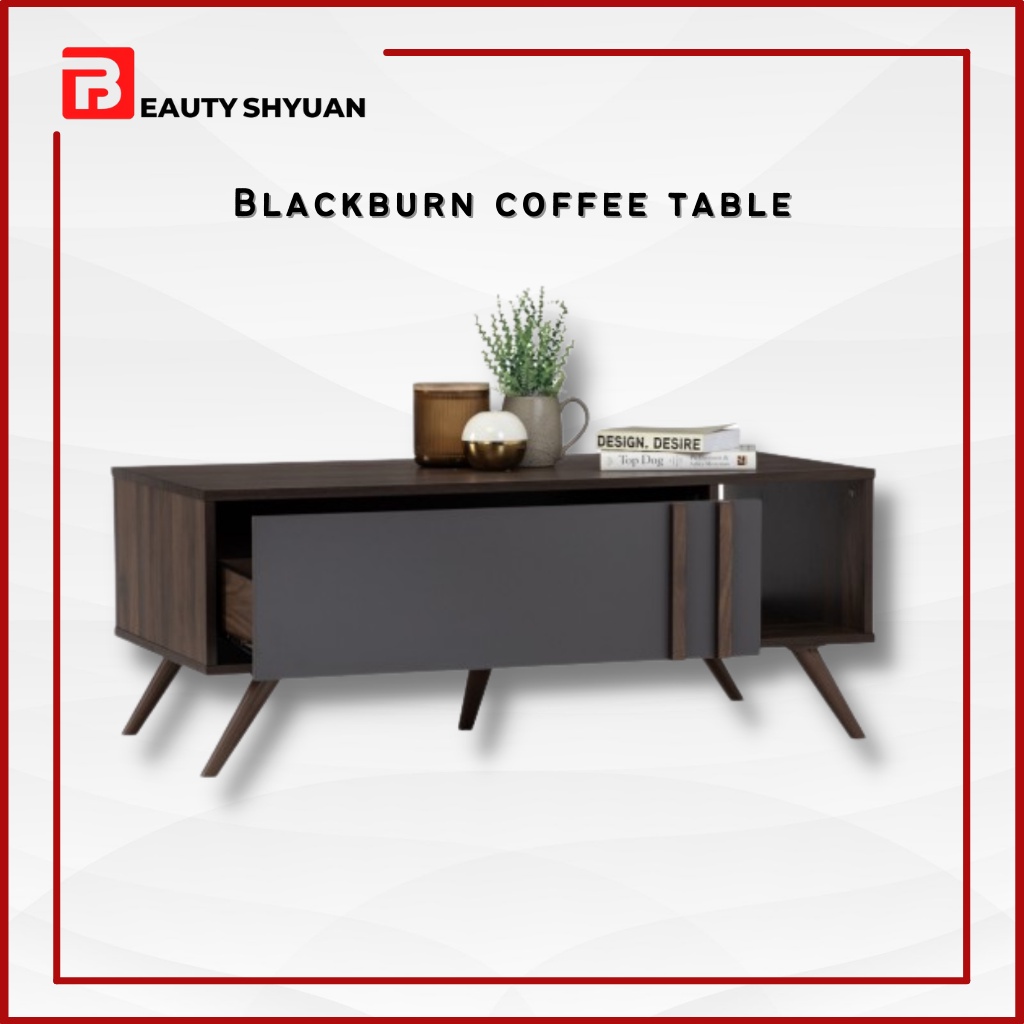 BLACKBURN Meja Coffee Table Modern Living Room Table Meja Kopi Ruang ...