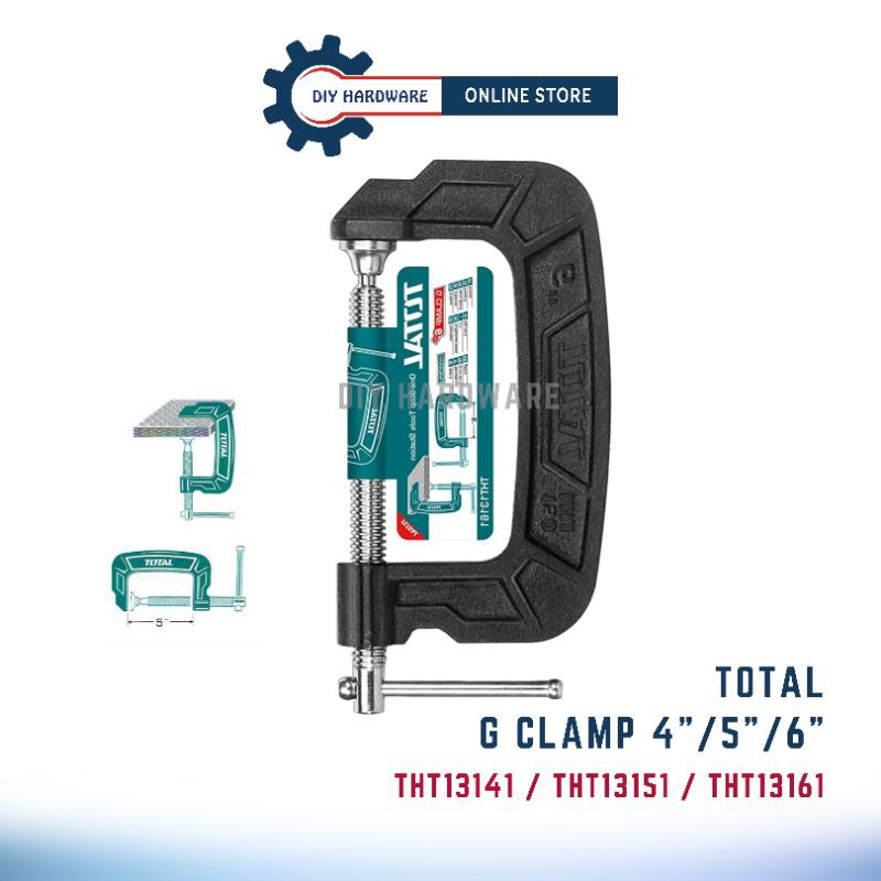 TOTAL G Clamp 4" / 5" / 6" THT13141 / THT13151 / THT13161 | Shopee Malaysia