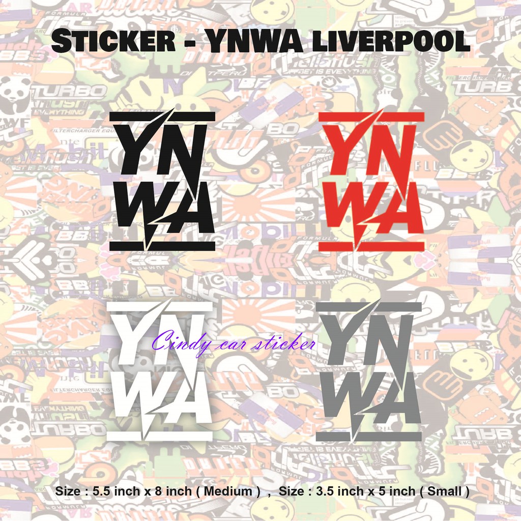 CAR STICKER YNWA STICKER LIVERPOOL COD105 NO 1 | Shopee Malaysia
