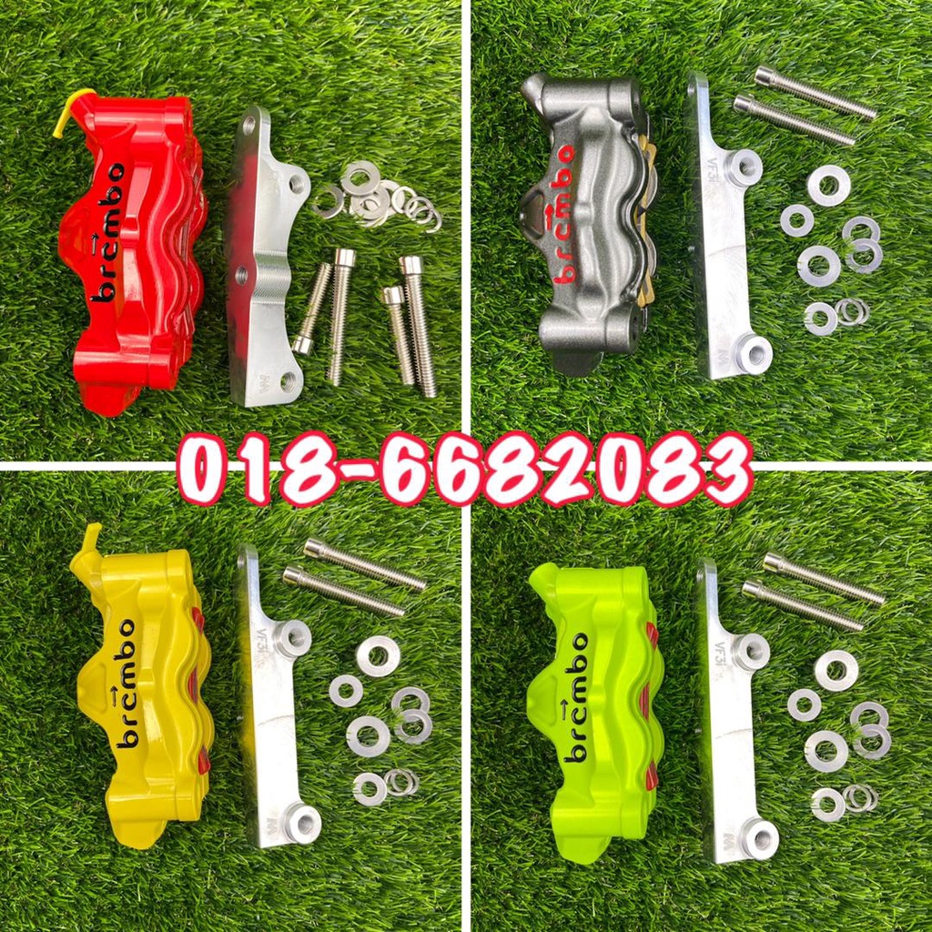 CALIPER BRM FRONT SYM VF3I/BENELLIRFS150I/YAMAHA Y15/LC135 (GP4) GREY ...