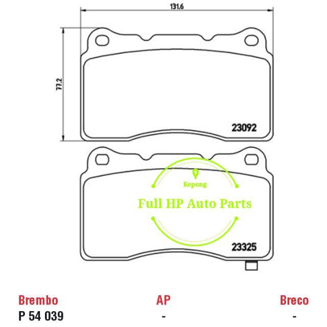 Original Brembo Brake Pad - Subaru Impreza WRX STI 4 Pot Brembo Caliper ...